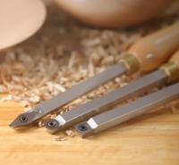 China Carbide Tipped Wood Turning Tools Sets Round Shape With 12mm Inserts for sale