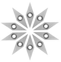 China Diamond Carbide Inserts Replacement With Round Point Cutters And Sharp Point Cutters for sale