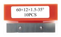 China Carbide Woodturning Tools Replacement Plane Blades 60x12x1.5-35° for sale