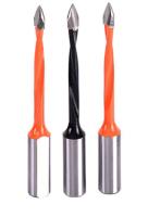 China 5mm Solid Carbide Tungsten Tip Drill Bits Set Spiral Flute For Wood Hole Drilling for sale