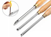 China Carbide Tipped Wood Turning Tools Sets Round Shape With 12mm Inserts for sale