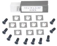 China OEM ODM Square Shape 14x14x2 Carbide Inserts For Wood for sale
