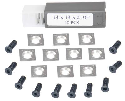 China OEM ODM Square Shape 14x14x2 Carbide Inserts For Wood for sale