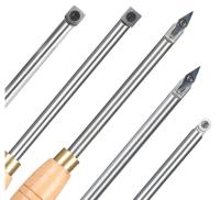China Carbide Tipped Wood Turning Tools Sets Round Shape With 12mm Inserts for sale
