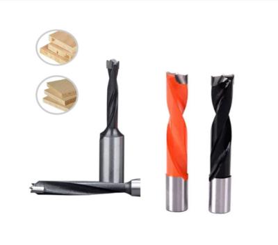 China Spiral Flute Tungsten Carbide Inserted 10mm Dowel Drill Bit OEM for sale
