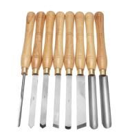 China HSS Blade Sharpening Carbide Turning Tools Wood Lathe Chisel Set 8PCS for sale