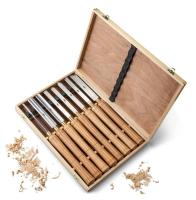 China HSS Blade Sharpening Carbide Turning Tools Wood Lathe Chisel Set 8PCS for sale