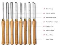 China HSS Blade Sharpening Carbide Turning Tools Wood Lathe Chisel Set 8PCS for sale