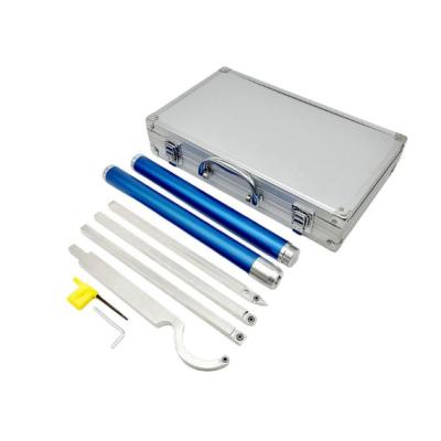 China Brushed HSS Wood Turning Carbide Wood Lathe Tools Set With Aluminum Handle for sale