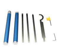 China Aluminum Handle Carbide Wood Lathe Tools Woodturning Tool Set For Shaping for sale