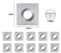 China Rectangle TCT Wood Turning Carbide Inserts 12x12x1.5-35 Degree for sale