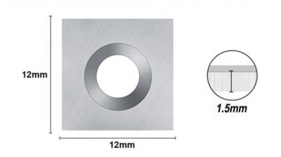 China Rectangle TCT Wood Turning Carbide Inserts 12x12x1.5-35 Degree for sale