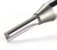 China 1/4'' Shank Two Flutes TCT Straight Bits For Wood Cutting / Carbide Solid End Mill for sale