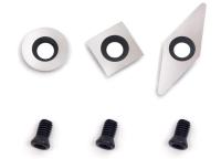 China 3pcs Carbide Turning Tool Replacement Cutter Set For Wood Lathe Turning Tools for sale