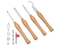 China 4pcs DIY Mini Carbide Tipped Wood Lathe Turning Tools Combo Set for sale
