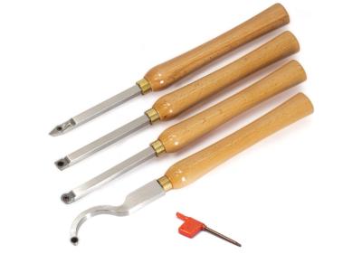 China 4pcs DIY Mini Carbide Tipped Wood Lathe Turning Tools Combo Set for sale