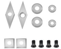 China 8pcs Tungsten Carbide Cutter Inserts For Wood Lathe Turning Tools for sale