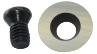 China 12mm Round Carbide Cutter Insert With Screws For DIY Woodworking Lathe for sale