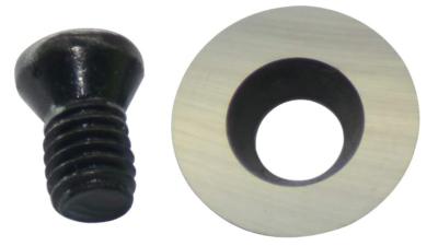 China 12mm Round Carbide Cutter Insert With Screws For DIY Woodworking Lathe for sale