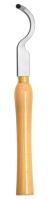 China Swan Neck Hollower Woodturning Tool Carbide Tipped Lathe Chisel Tool With 8.9mm Round Insert for sale