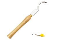 China Swan Neck Hollower Woodturning Tool Carbide Tipped Lathe Chisel Tool With 8.9mm Round Insert for sale