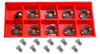 China 10PCS Woodturning Round Carbide Inserts R8.9mm Indexable For DIY Woodworking Lathe for sale
