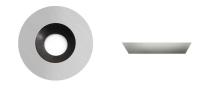 China 18mm Round Carbide Cutter Insert With Screws For Woodturning Tool for sale