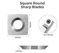 China 5Pcs Wood Turning Carbide Cutter Inserts Including Round / Square / Diamond Shape For DIY Lathe for sale