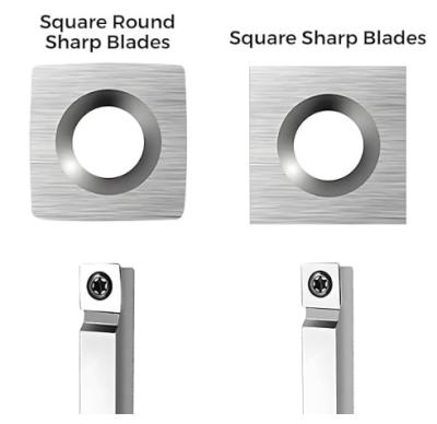 China 15x15x2.5-30° Square Round Sharp And Square Sharp Wood Carbide Helical Knives For Spiral And Helical Head Planer for sale