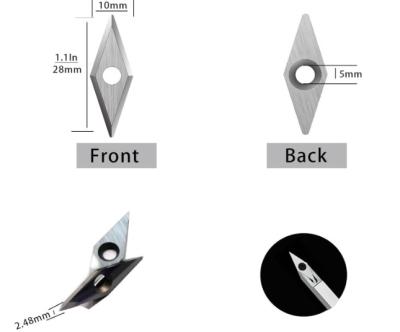 China Diamond Cutting Edge Carbide Woodturning Cutters 10pcs with screws Standard for sale
