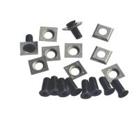 China 10pcs Square Wood Carbide Inserts With Screws For Spiral And Helical Head Planer for sale