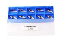 China Woodturning Diamond Carbide Cutter Insert Replacement Indexable 10PCS With Round Point for sale