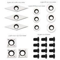 China 12 Pieces Carbide Cutter Inserts Set For Wood Lathe Turning Tools for sale