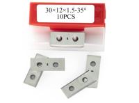China Woodworking Lathe Turning Carbide Cutting Inserts 30×12×1.5mm-35° for sale
