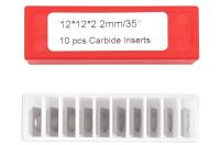 China 12*12*2.2-35° Replaceable Carbide Inserts Standard Woodturning Tool Blades 100% Tungsten Carbide for sale