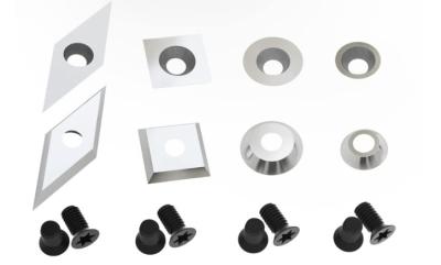 China OEM Standard Carbide Woodturning Cutters Round / Square / Diamond Cutting Edge for sale