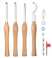 China 4PCS Mini SizeStandard Tungsten Carbide Woodturning Tools with Replaceable Inserts for sale