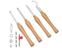China 4PCS Mini SizeStandard Tungsten Carbide Woodturning Tools with Replaceable Inserts for sale
