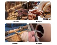 China 4PCS Mini SizeStandard Tungsten Carbide Woodturning Tools with Replaceable Inserts for sale