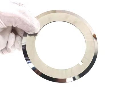 China Circular Tungsten Carbide Lithium Battery Slitter Blades with Extended Lifespan and Polished Finish for sale