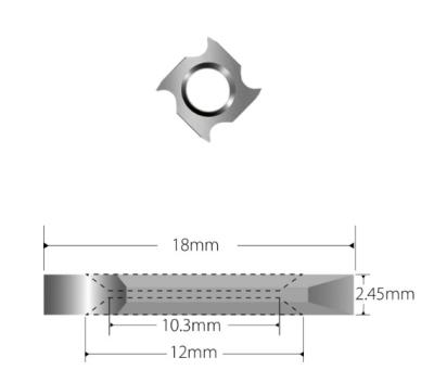 China Long Lasting Simple Carbide Woodturning Cutter For Wood Crafting for sale