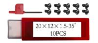 China 10pcs/box Tungsten Carbide Woodturning Tools Integral Edge Blades for sale