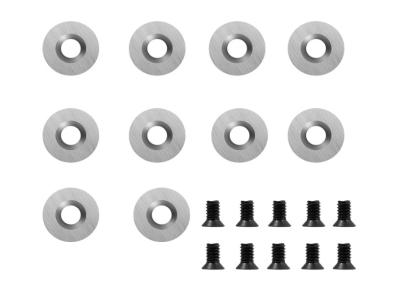 China Stock Carbide Indexable Inserts Standard Shape 100% Tungsten Carbide Construction for sale