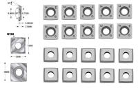 China Tungsten Carbide Insert Carbide Tool For Wood Working Square Shaped Blades for sale