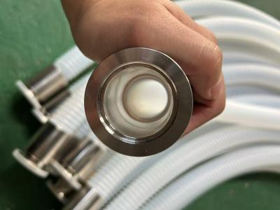 China Teflon Corrugated Hose with SS304/316 Flanges – High-Flexibility, Chemical-Resistant, -70°C to 260°C for sale