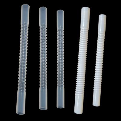 China Milky-Transparent PTFE Corrugated Flexible Hose for sale