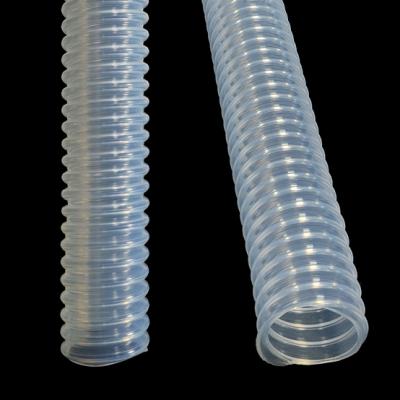 China High-Transparency PTFE Corrugated Hose Flexible, Chemical-Resistant, Non-Stick | ID 3.3–63.5 mm | -70°C to +260°C for sale