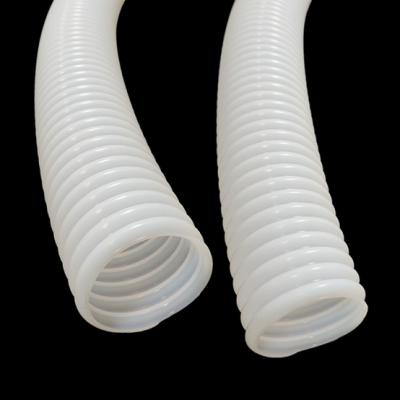 China PTFE Corrugated Hose – Flexible, High-Temperature & Corrosion-Resistant ID 3.3–102 mm | -70°C to +260°C | Milky White for sale