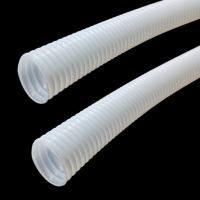 China PTFE Corrugated Hose – Flexible, High-Temperature & Corrosion-Resistant ID 3.3–102 mm | -70°C to +260°C | Milky White for sale