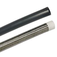 China Anti-Static Conductive PTFE Smooth Bore Hose With 304 Stainless Steel Braided Reinforcement | Black | Corrosion & High-Pressure Resistant for sale